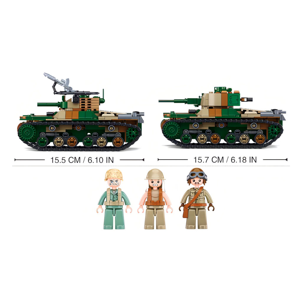 Sluban WWII M38-B1107 Japonský střední tank Typ 97 2v1 | Dvědeti.cz ...