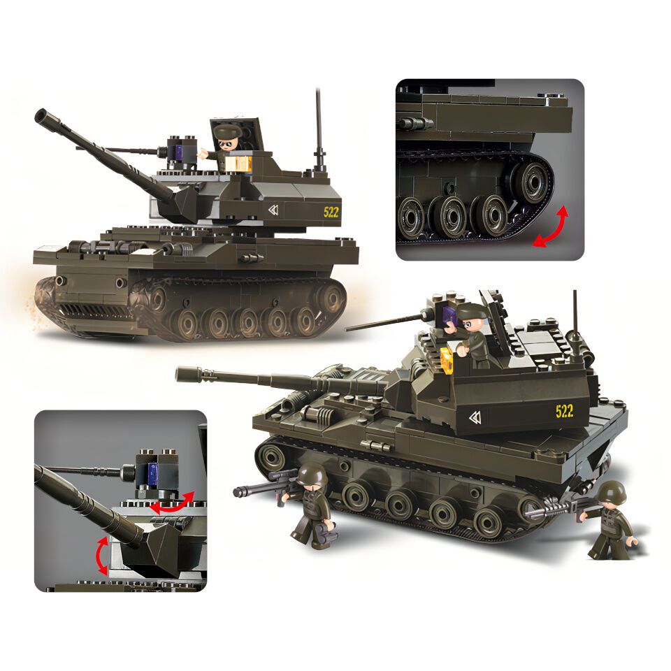 Sluban Army M38-B9800 Tank Leopard | Dvěděti.cz dřevěné hračky, dřevěné ...