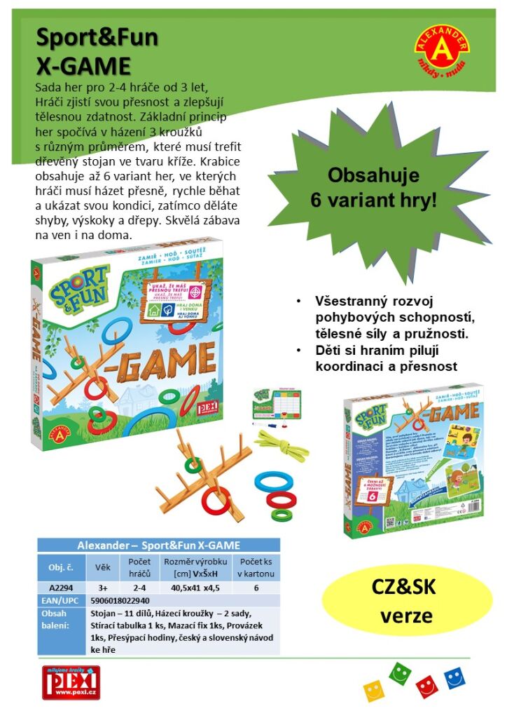 Alexander Sport&Fun X-GAME | Dvědeti.cz | Dřevěné hračky pro děti všech ...
